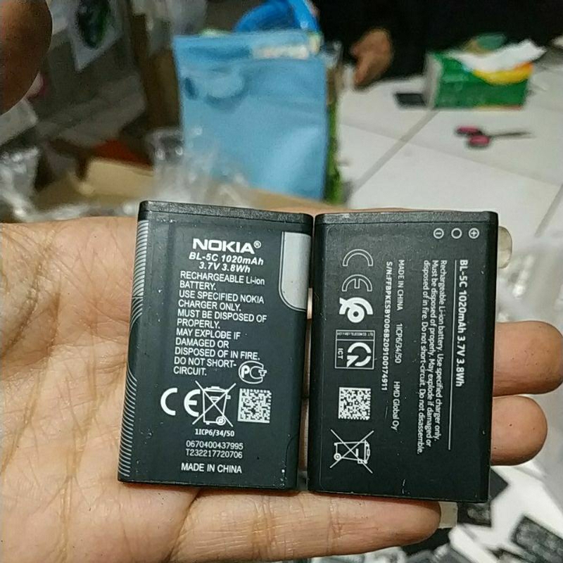 Jual baterai bekas ori nokia BL-5C/5CB | Shopee Indonesia