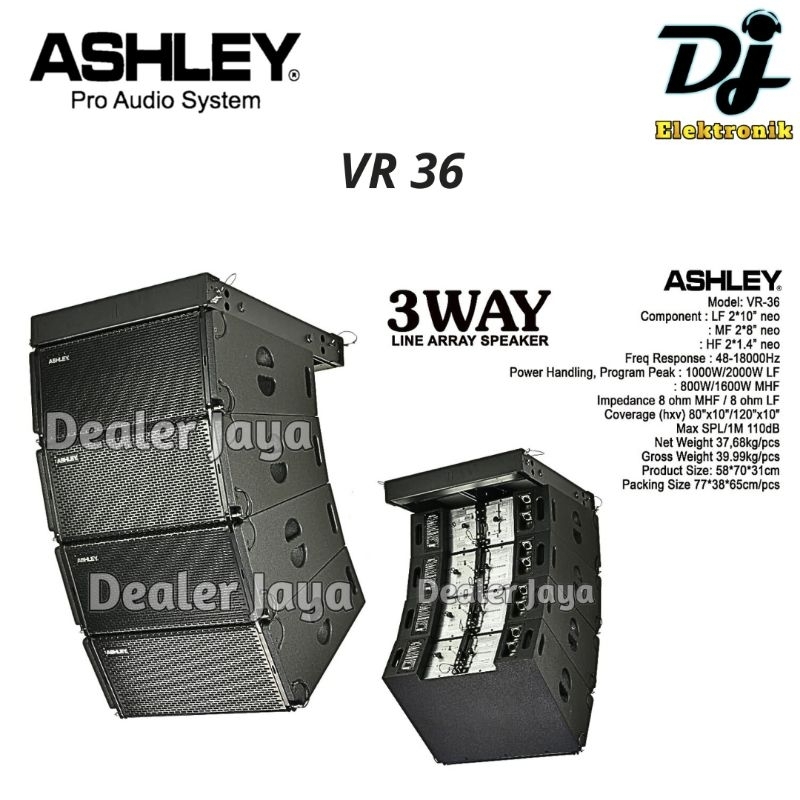 Jual Speaker Line Array Ashley VR 36 / VR36 - Pasif | Shopee Indonesia