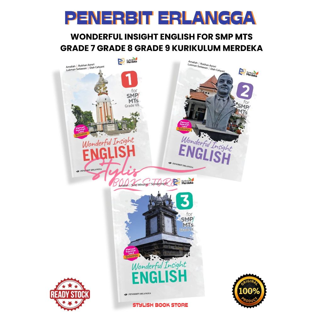 Jual BUKU PAKET KELAS 7 8 9 WONDERFUL INSIGHT ENGLISH FOR SMP MTS KELAS GRADE KELAS 7 8 9 KM ...