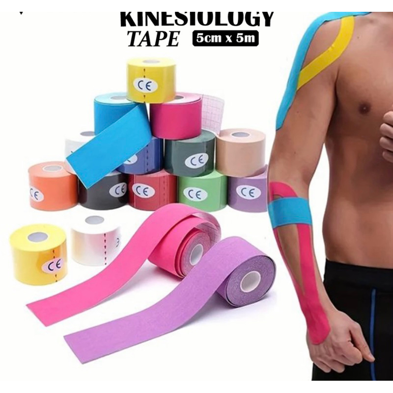 Jual Kinesiology Tape 5cm x 5m dan 2.5cm x 5m/ Kinesio Tape/ Tapping | Shopee Indonesia