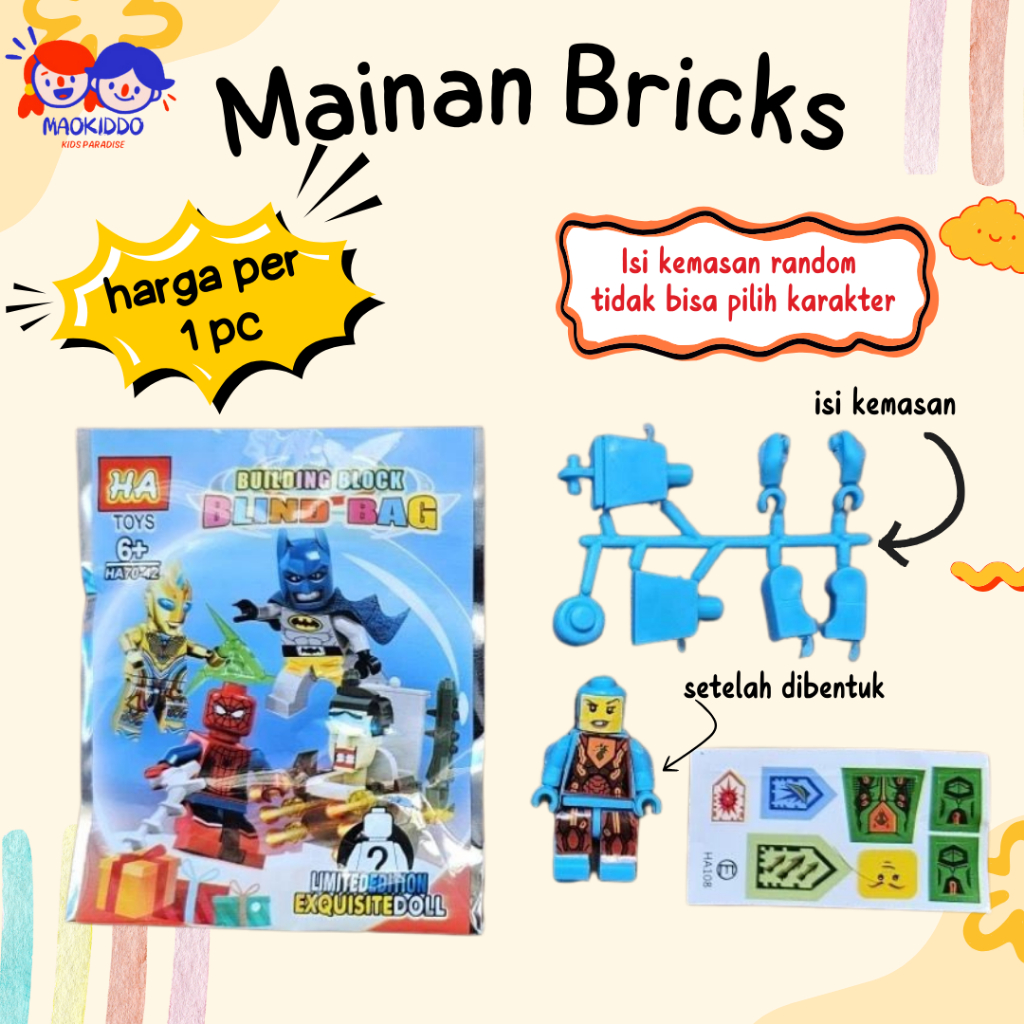 Jual Mainan Lego Blind Bag Anak Lucu Murah | Shopee Indonesia