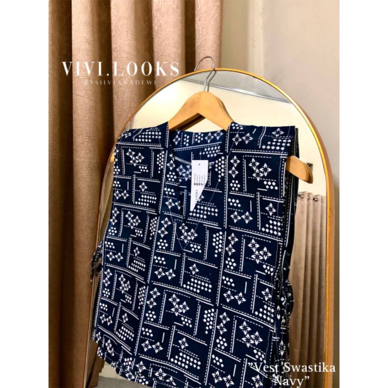 Jual VIVILOOKS-VEST BATIK PATTERN PREMIUM BOLD SERIES MODERN ETNIK ...