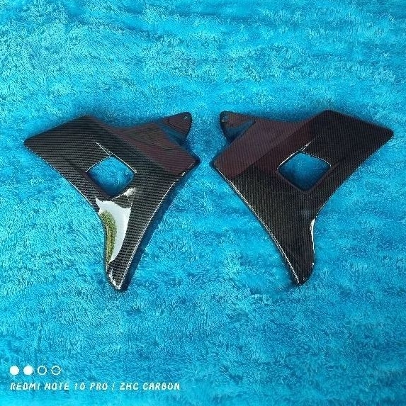 Jual cover sayap samping radiator kawasaki ninja R SS carbon | Shopee ...