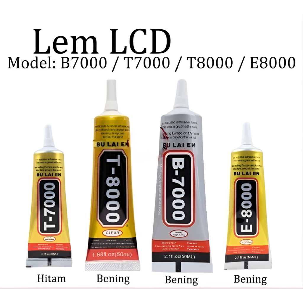 Jual Lem LCD 15ML Putih Bening & Hitam Lem Touchscreen T8000 T7000 ...