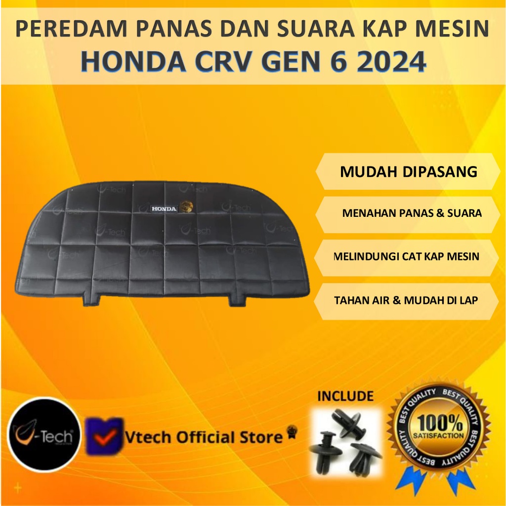 Jual VTECH Peredam Panas dan Suara Kap Mesin Honda CRV Gen 6 2024 ...