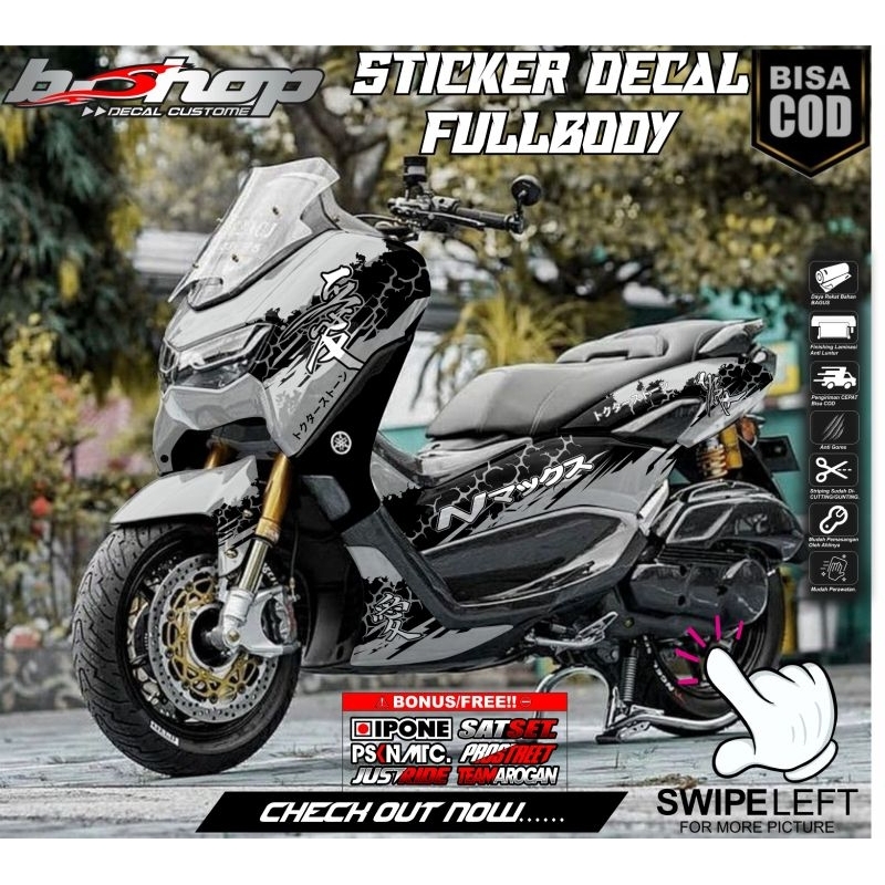 Jual Sticker Decal Yamaha Nmax Motif Hayabusa Nmax New Bisa Juga Old ...