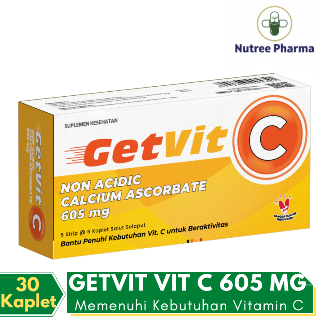 Jual Getvit C 605 Mg | Getvit C 1000 Mg | Getvit D3 1000 IU Isi 30 ...