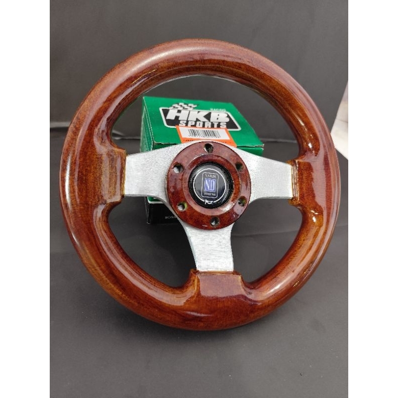 Jual Setir mobil racing wood/kayu universal untuk semua jenis mobil ...