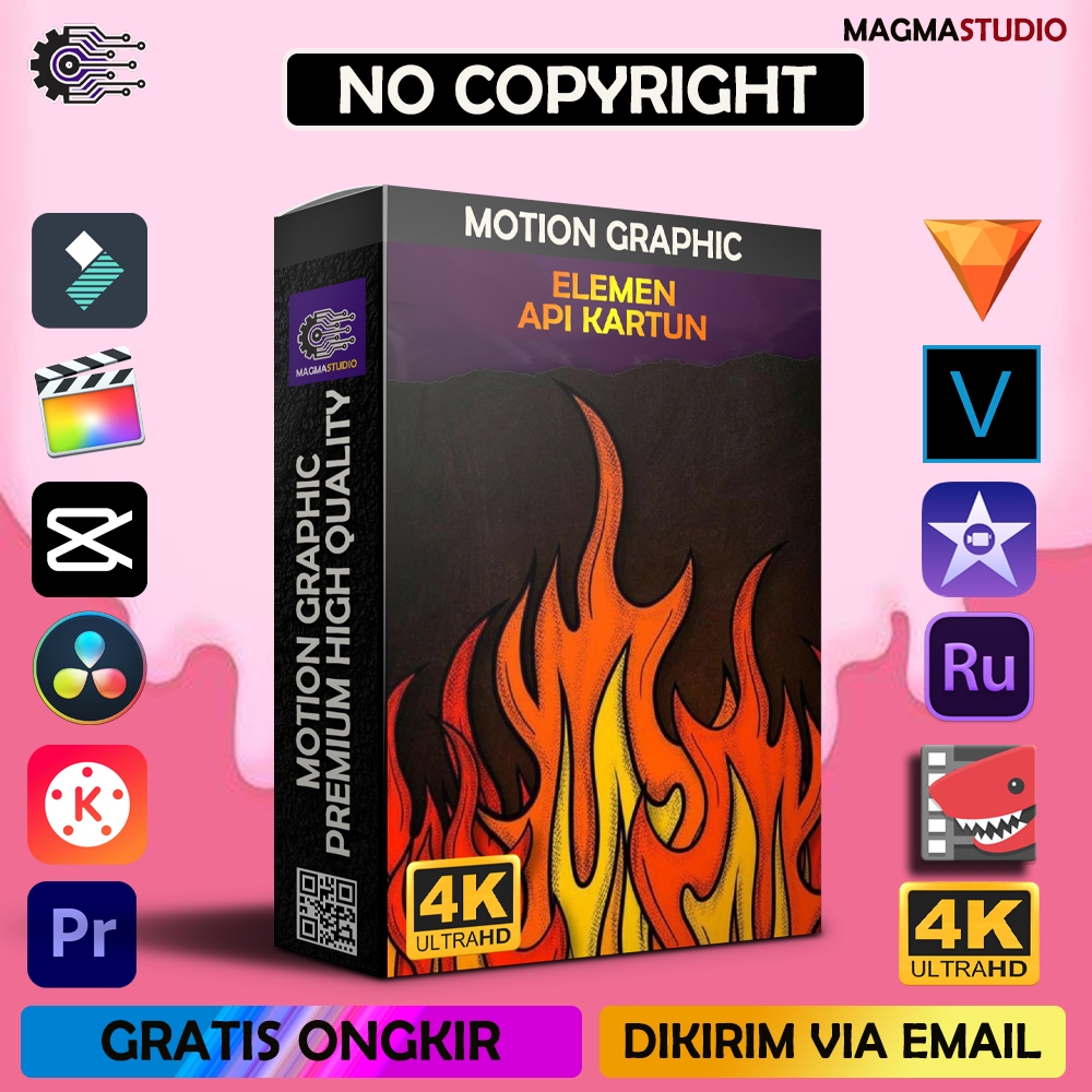 Jual MOTION GRAPHIC ! PAKET ELEMEN API KARTUN PREMIIUM - Pelengkap ...