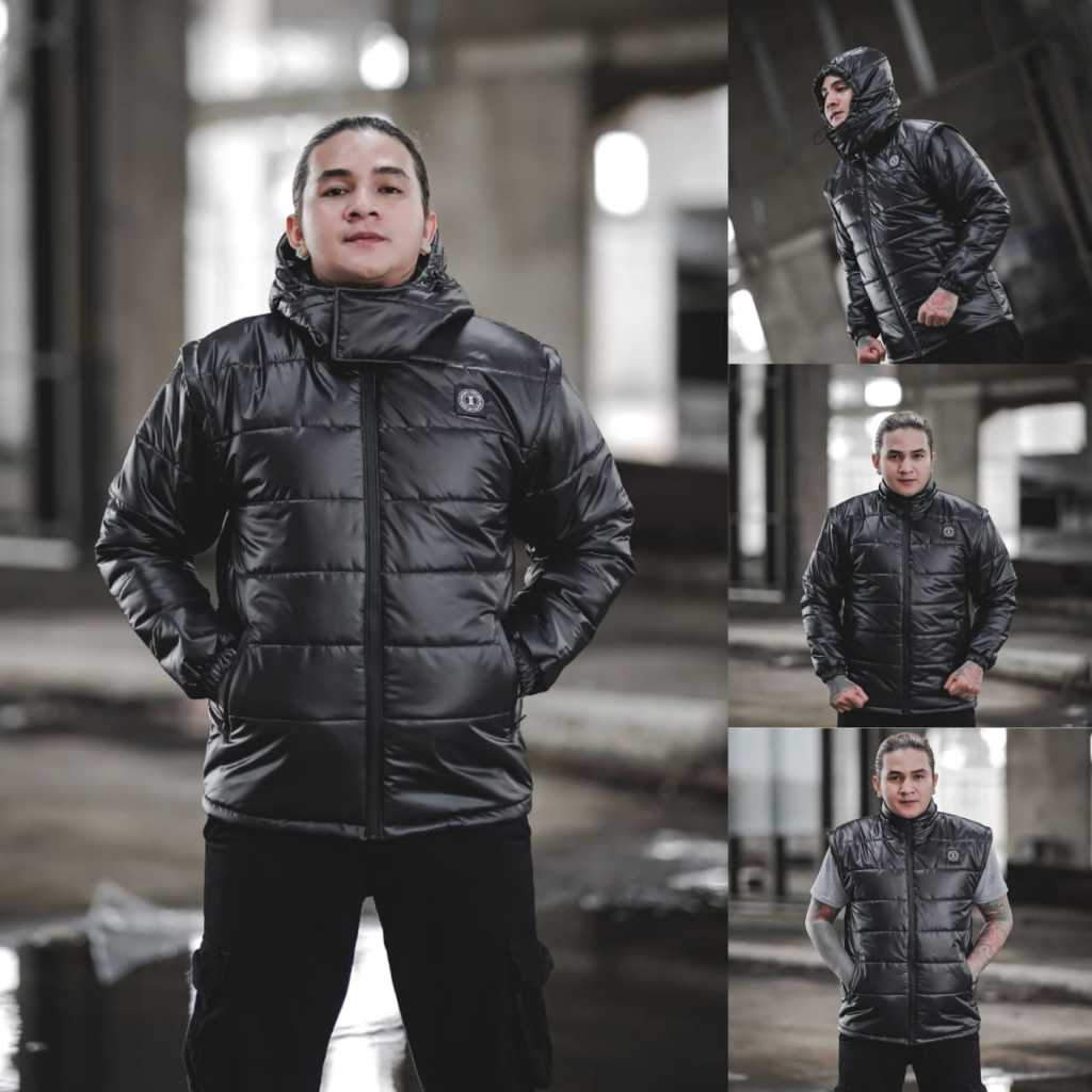 Jual Puffer Vest Jacket Outdoor Black Original | Shopee Indonesia