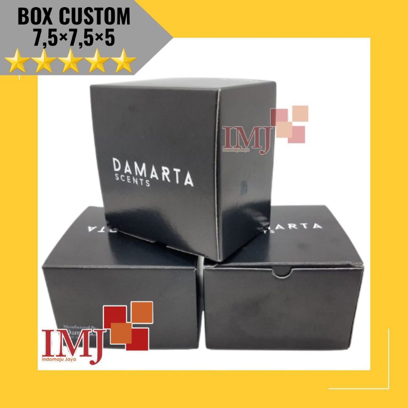 Jual BOX PARFUM CUSTOM 7,5x7,5x5 KARDUS DUS PARFUM CUSTOM 7,5×7,5×5 ...