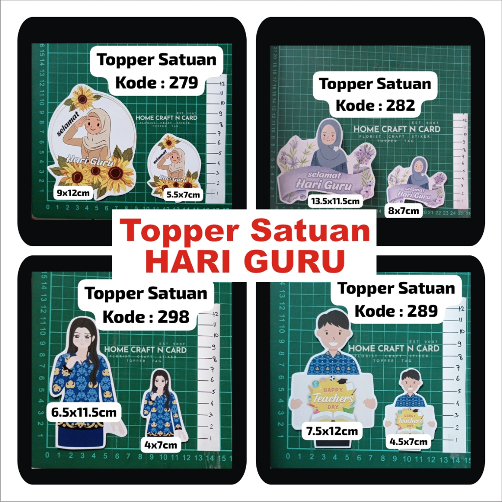 Jual topper satuan hari guru Katalog 4 | Shopee Indonesia