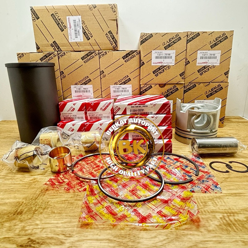 Jual LINER SET PISTON RING BUSHING STANG SEHER CONROD ( 4 ITEM ) TOYOTA DYNA HINO DUTRO HT130 ...
