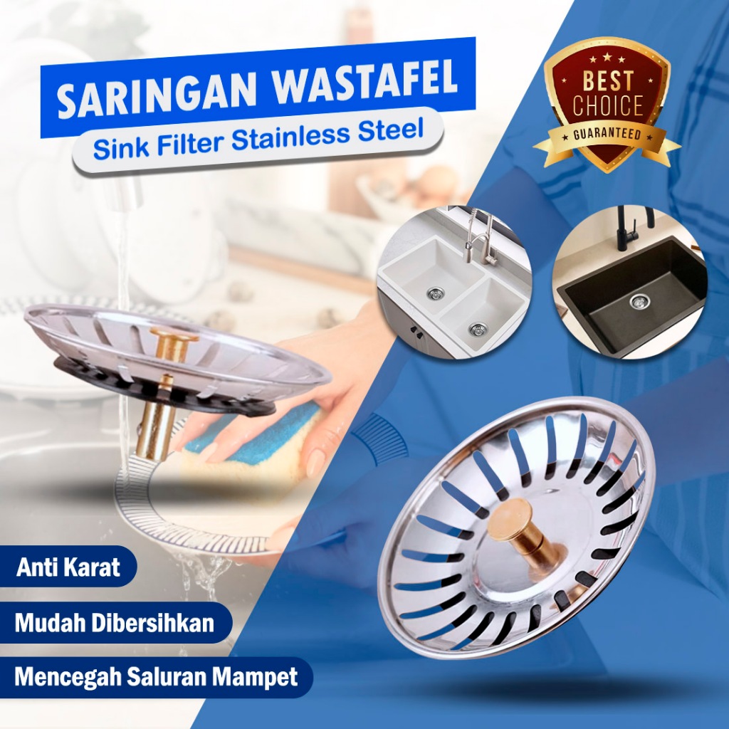 Jual Tutup Afur Stainless Bak Cuci Piring Wastafel – Saringan Lubang ...