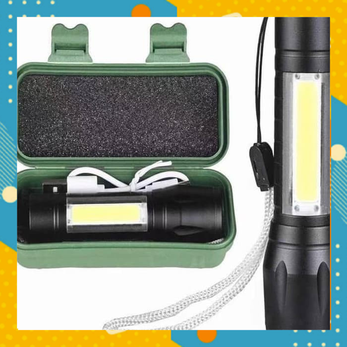 Jual Senter Swat Mini Senter Rechargeable Zoom Senter LED Terang ...