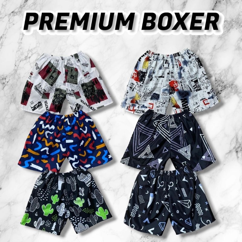 Jual (PAKET 5 BOXER) BOXER PRIA KOLOR PRIA BOXER MOTIF PREMIUM CELANA ...