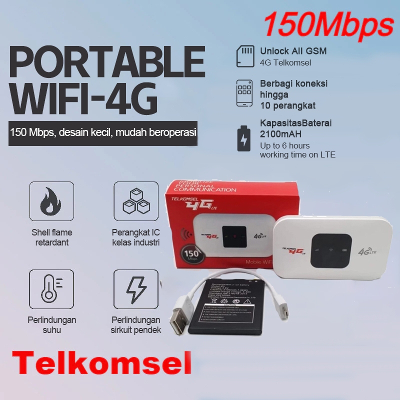 Jual Modem WIFI Mifi All Operator 4g Mudah Dibawa USB 150 Mbps 4g ...