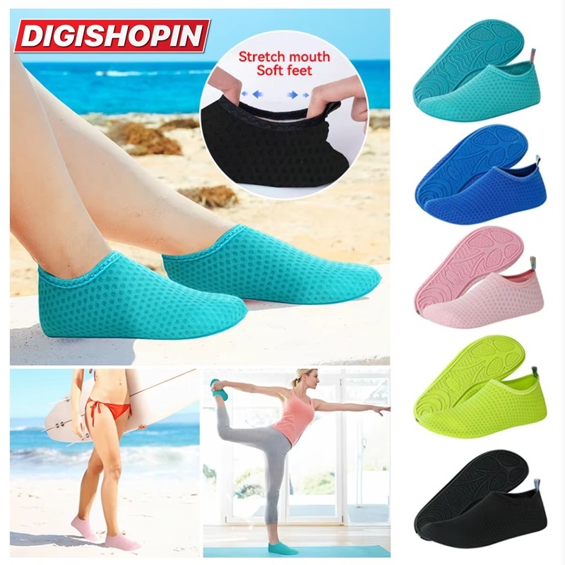 Jual Sepatu Barefoot Pantai Pasir anti karang Slip On Aqua Beach ...
