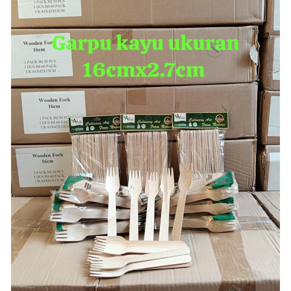 Jual Sendok dan Garpu Kayu / Wooden Fork / Alat Makan Sendok dan Garpu ...