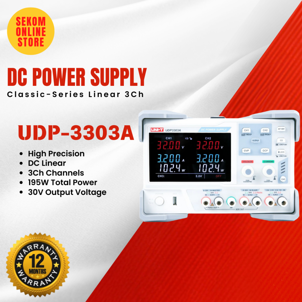 Jual UNI-T Programmable Power Supply Regulator 3 Channel Digital ...