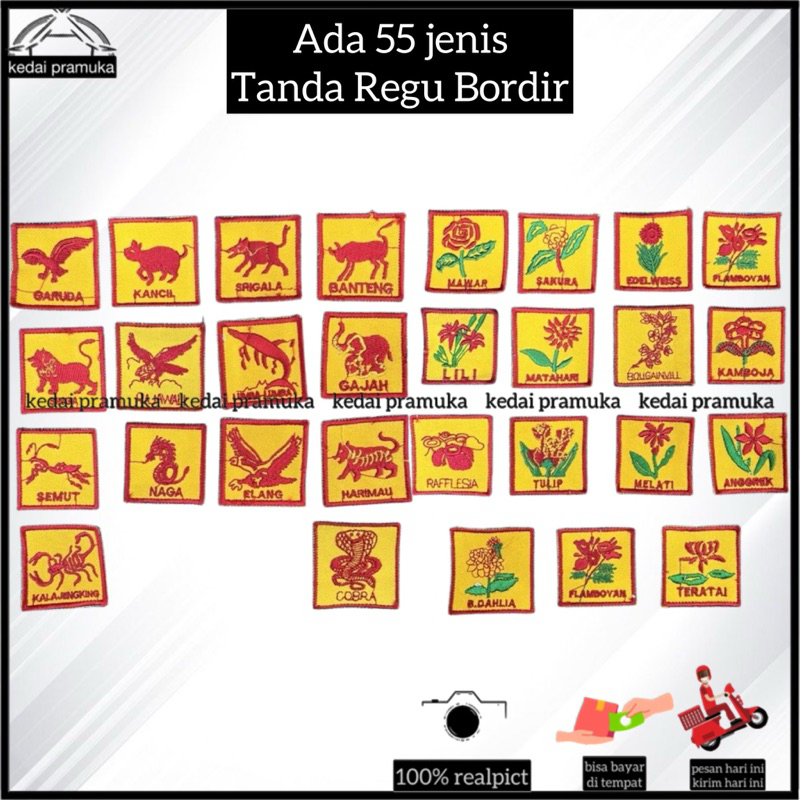 Jual Tanda Regu Bordir | Tanda Regu Pramuka | Tanda Regu Pramuka ...