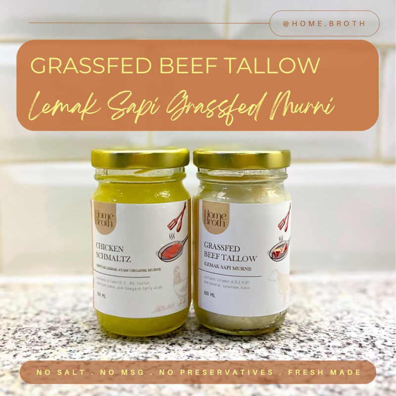Jual Grassfed Beef Tallow Homebroth (Lemak Sapi Grassfed Murni ...