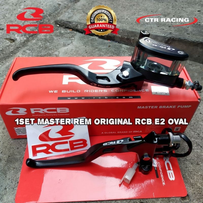 Jual master rem original RCB racing E2 tabung oval 1set breake pump ...
