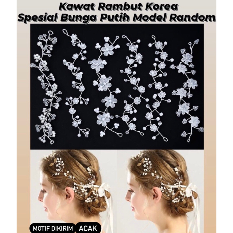Jual Kawat Rambut Elastis /KAWAT RAMBUT KOREA/Hiasan Rambut | Shopee ...