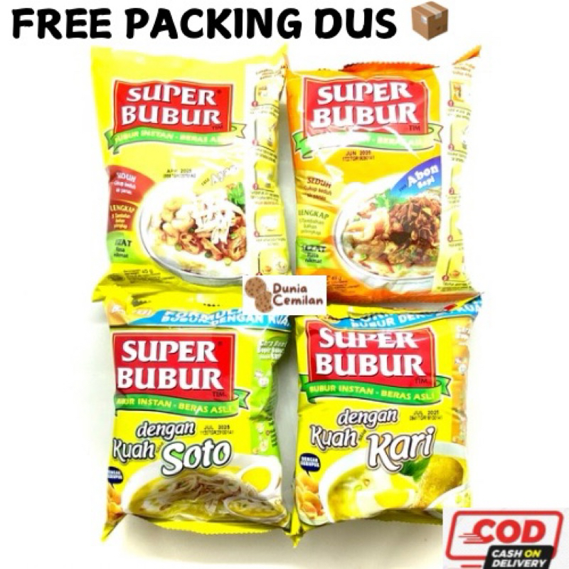 Jual [TERMURAH!!] Super Bubur 45gr Satuan - Bubur Instant Enak Praktis ...