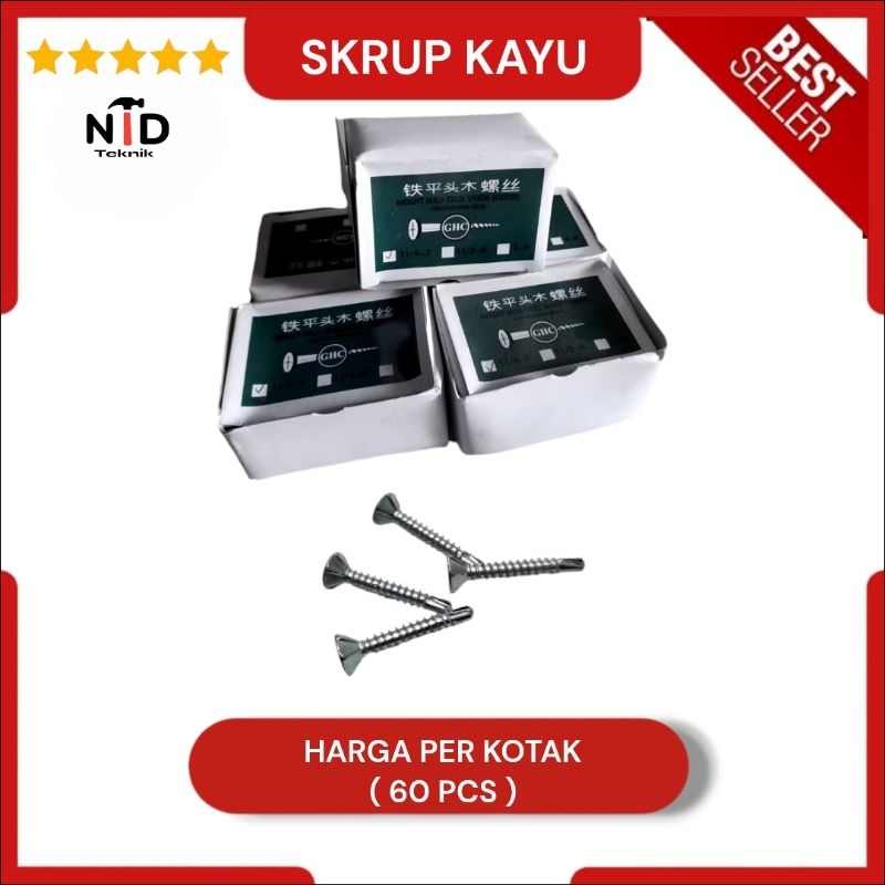 Jual Skrup Kayu Merk GHC / Sekrup Kayu drywall / Sekrup Drywal crew ...