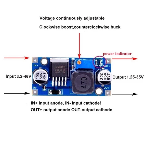 Jual LM2596 Step Down DC-DC Module Multi Fungsi Penurun Tegangan LM ...
