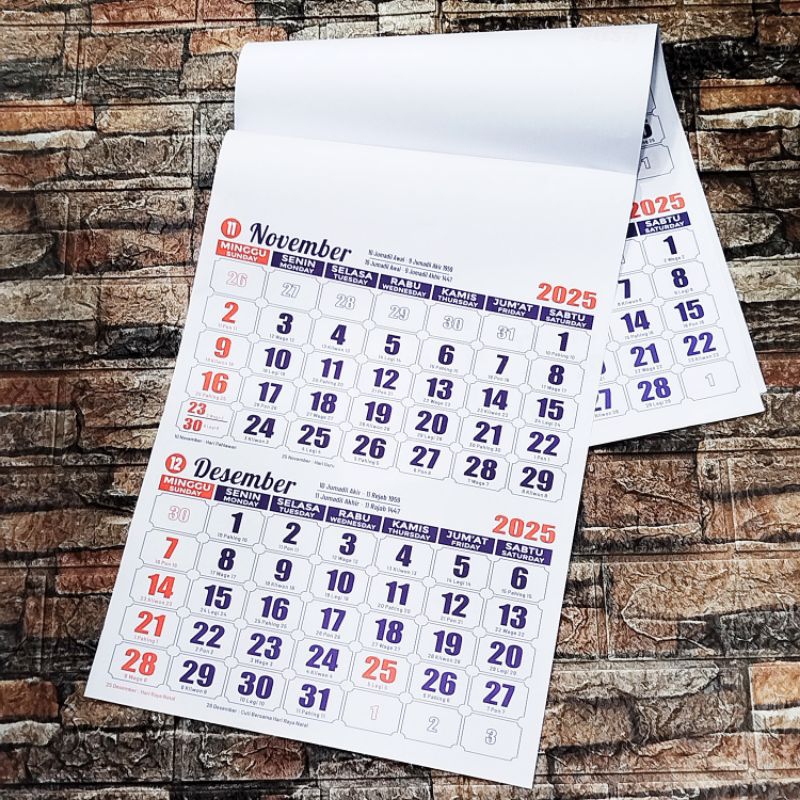 Jual Kalender Kerja Tanggalan / Kalender / Almanak Dinding Termurah ...