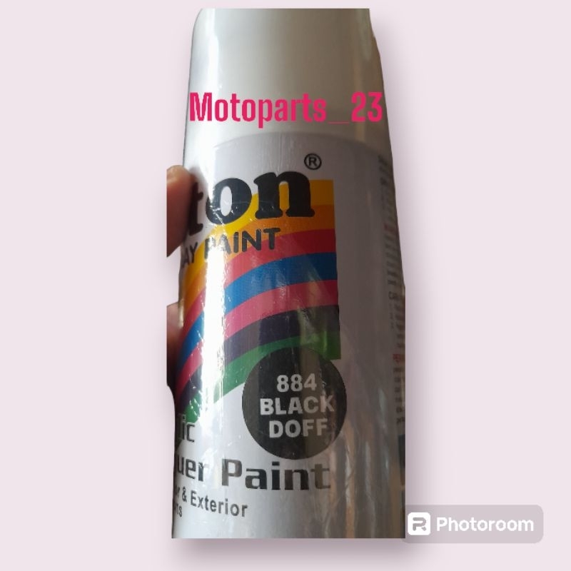 Jual CAT SEMPROT PILOK PYLOX PILOX DITON WARNA HITAM DOFF BLACK DOFF ...
