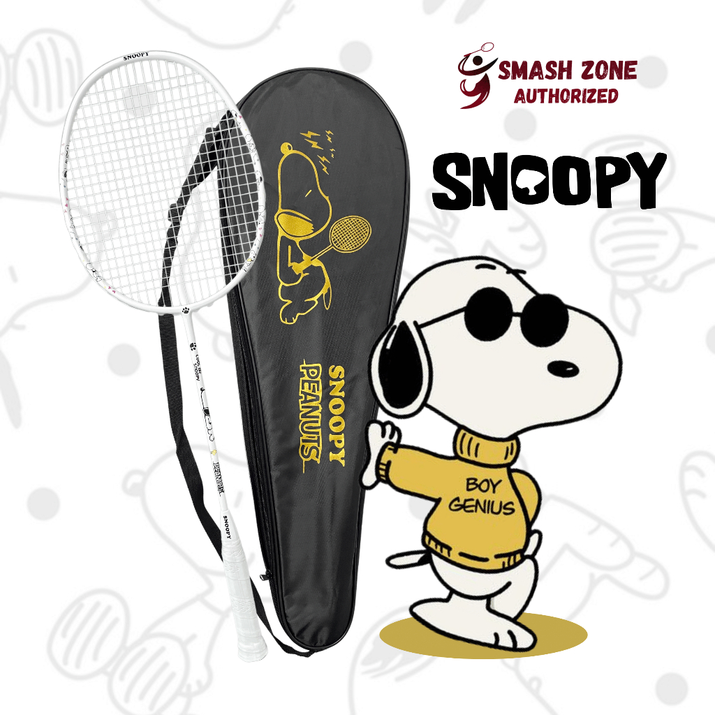 Jual Raket Bulutangkis Badminton Anak Karakter Snoopy Peanuts Bahan ...