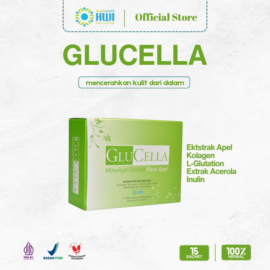 Jual Glucella HWI 100% Original | Minuman serbuk glutathion, kolagen ...