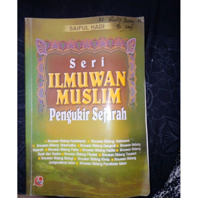 Jual Buku Seri Ilmuwan Muslim Pengukir Sejarah, Saiful Hadi (Original ...