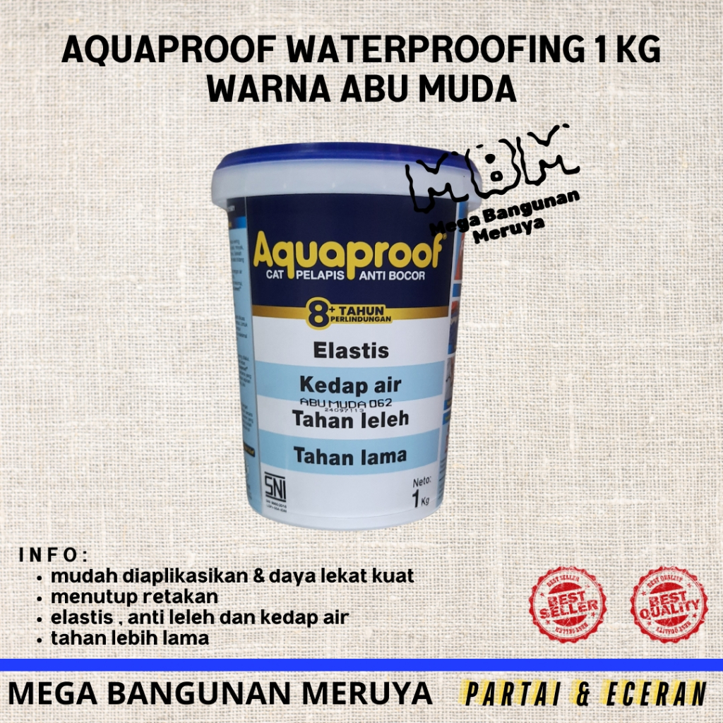Jual Pelapis Anti Bocor Aquaproof 1 Kg Aqua Proof 1 Kg Waterproofing ...