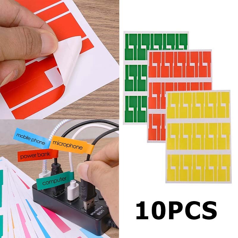 Jual 10 Lembar Lebel Kabel Cable Label Penanda Kabel Listrik Cable ...