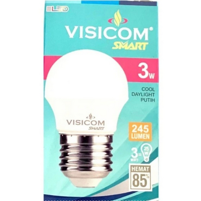 Jual Lampu LED VISICOM Smart 3 Watt Cool Daylight 6500K | Shopee Indonesia