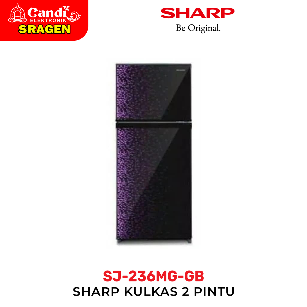 Jual SHARP Kulkas 2 Pintu 205 Liter MEGA Freezer - SJ-236MG-GB | Shopee ...