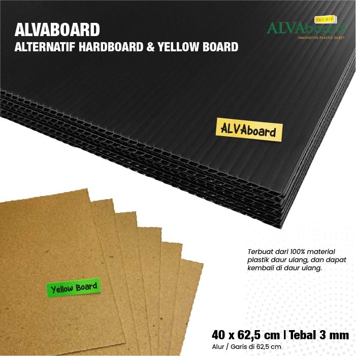 Jual ALVAboard Alternatif Hardboard dan Yellow Board 40x62,5 cm (L x P ...