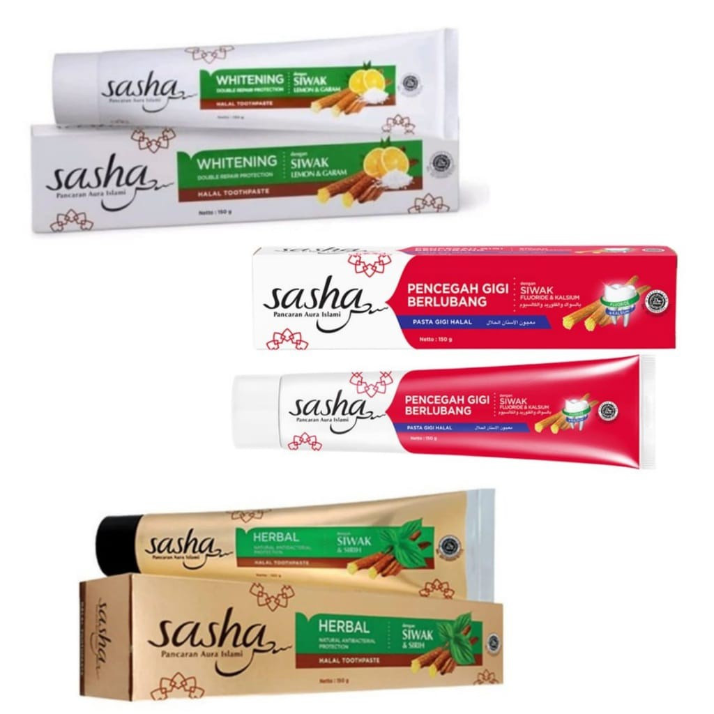 Jual SASHA Sasha Toothpaste Pasta Gigi WHITENING | PENCEGAH GIGI ...
