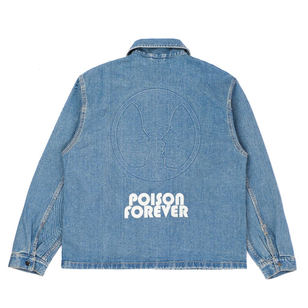 Jual POISON FOREVER BOUQUEST FLOWERS COACH DENIM JACKET | Shopee Indonesia