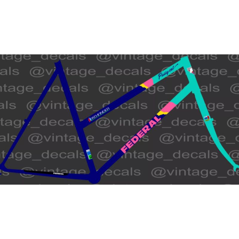 Jual decals replacement Federal Pussycat custom giant escapper | Shopee ...