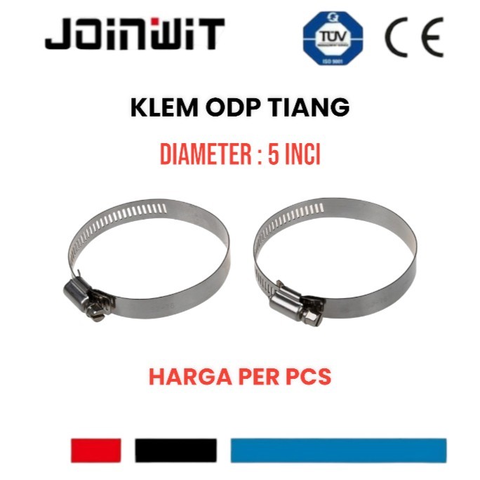 Jual KLEM TIANG ODP/cincin ring 5 inci/clamring besi pengikat odp fiber ...