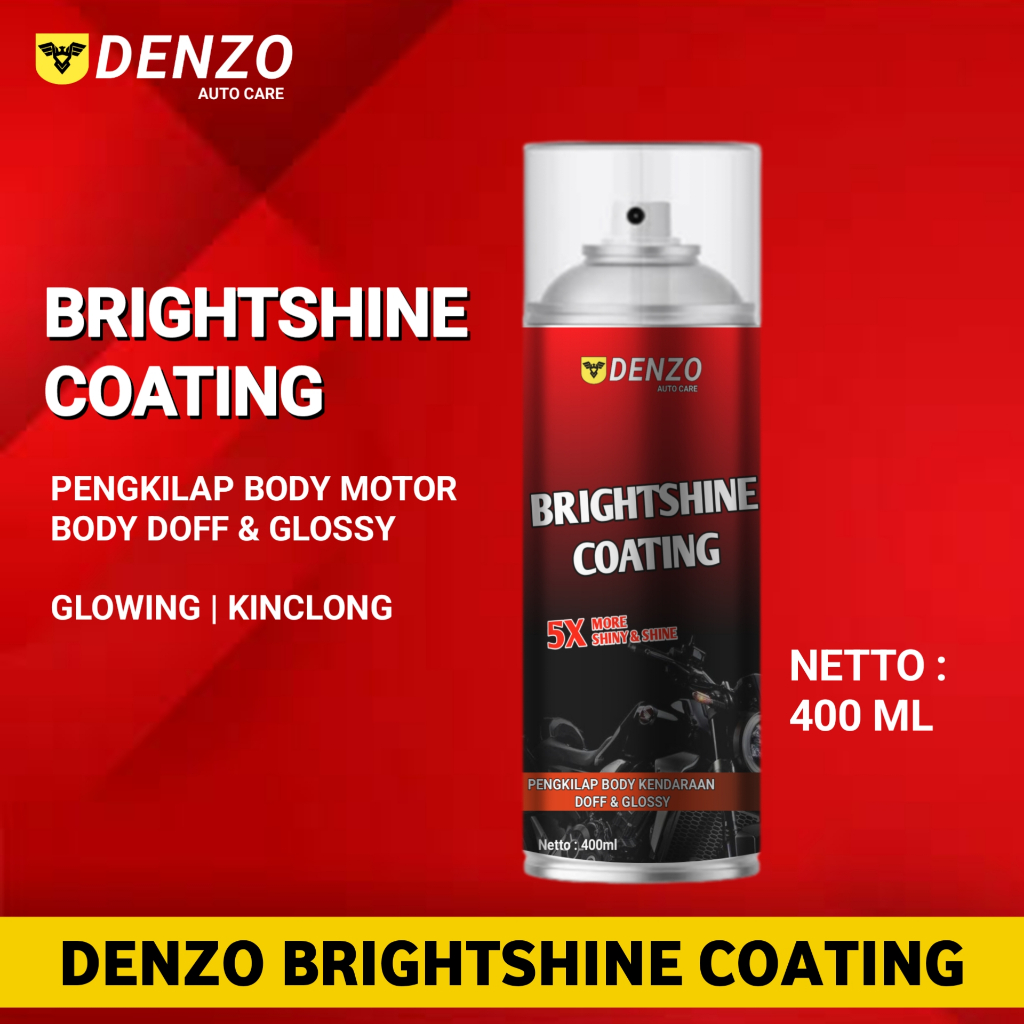 Jual Denzo Pengkilap Body Motor - Denzo Brightshine Coating Tanpa Kain ...