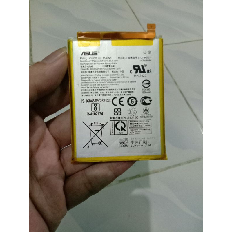 Jual Batre Asus Max M1 MODEL C11P1707 Original Copotan | Shopee Indonesia