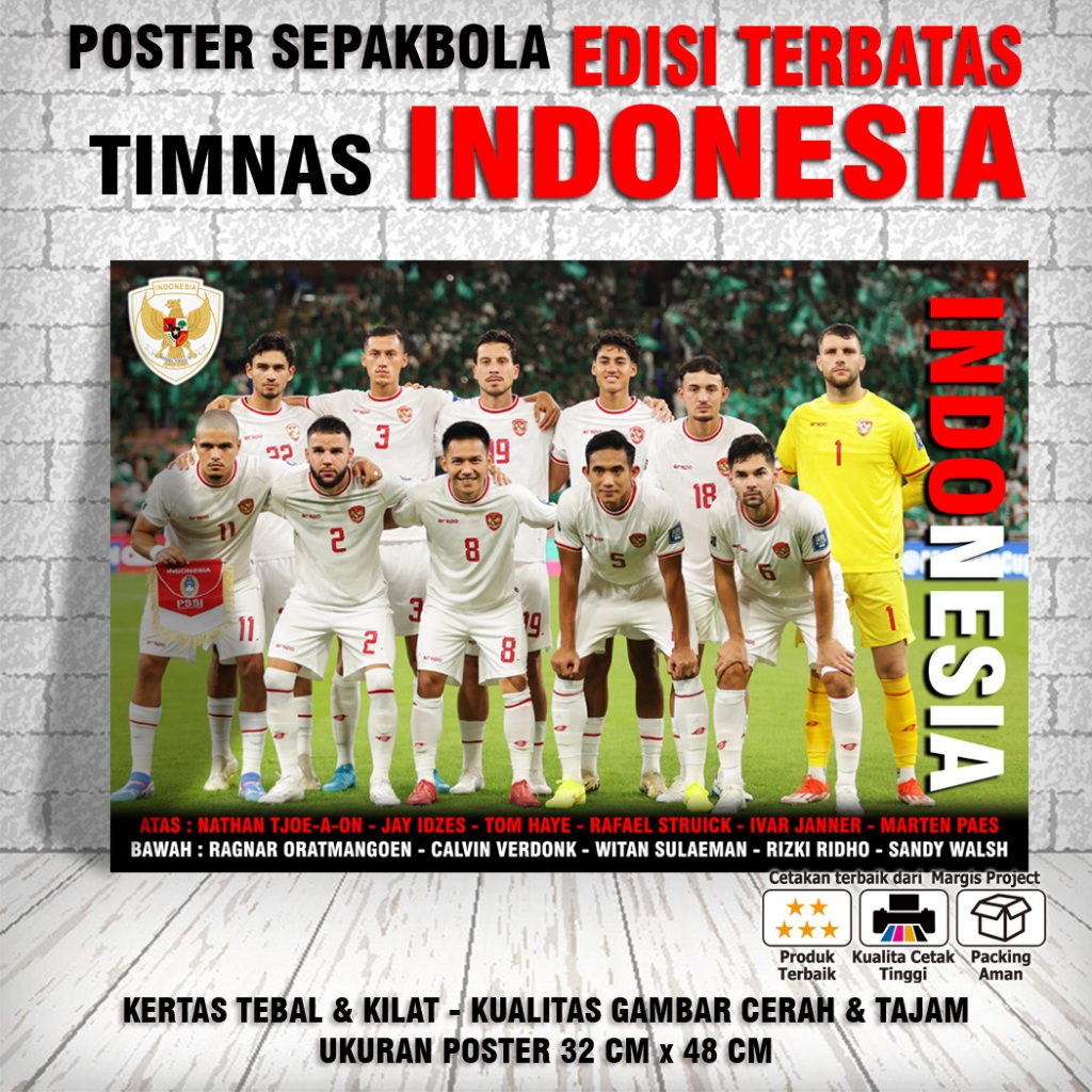 Jual Poster TIMNAS INDONESIA ROUND 3 TERLARIS VIRAL | Shopee Indonesia