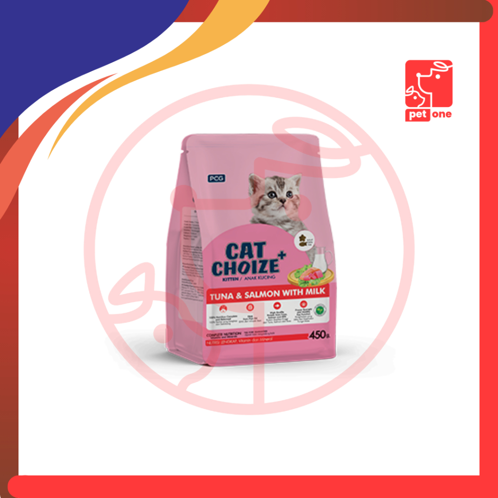 Jual Dry Cat Food Cat Choize Plus Tuna Salmon Kitten 450G - Makanan ...