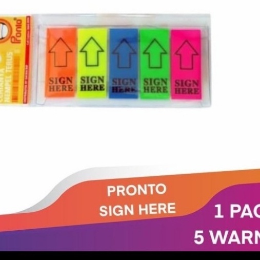 Jual Istimewa Sticky Notes Pronto Sn Here bahan plastik | Shopee Indonesia